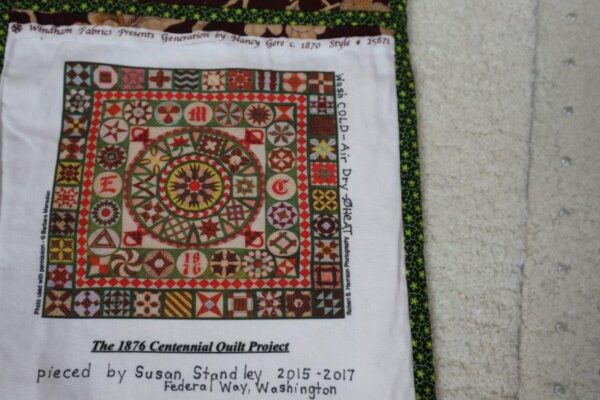 1876 Centennial Quilt - Susan Standley Stitch In Time
